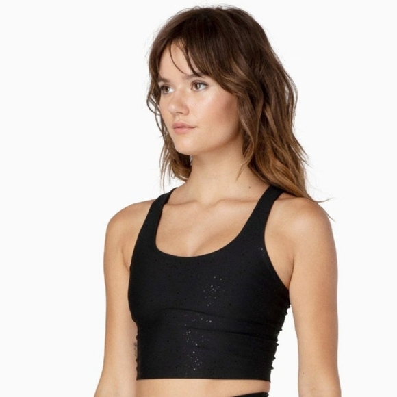 Beyond Yoga | Tops | Nwt Beyond Yoga Speckled Alloy Strappy Cropped ...